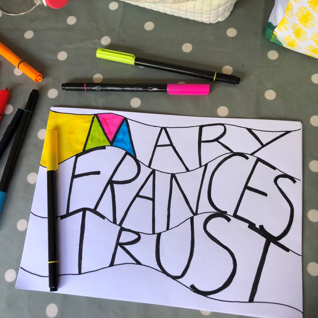 Lettering Art - Mary Frances Trust
