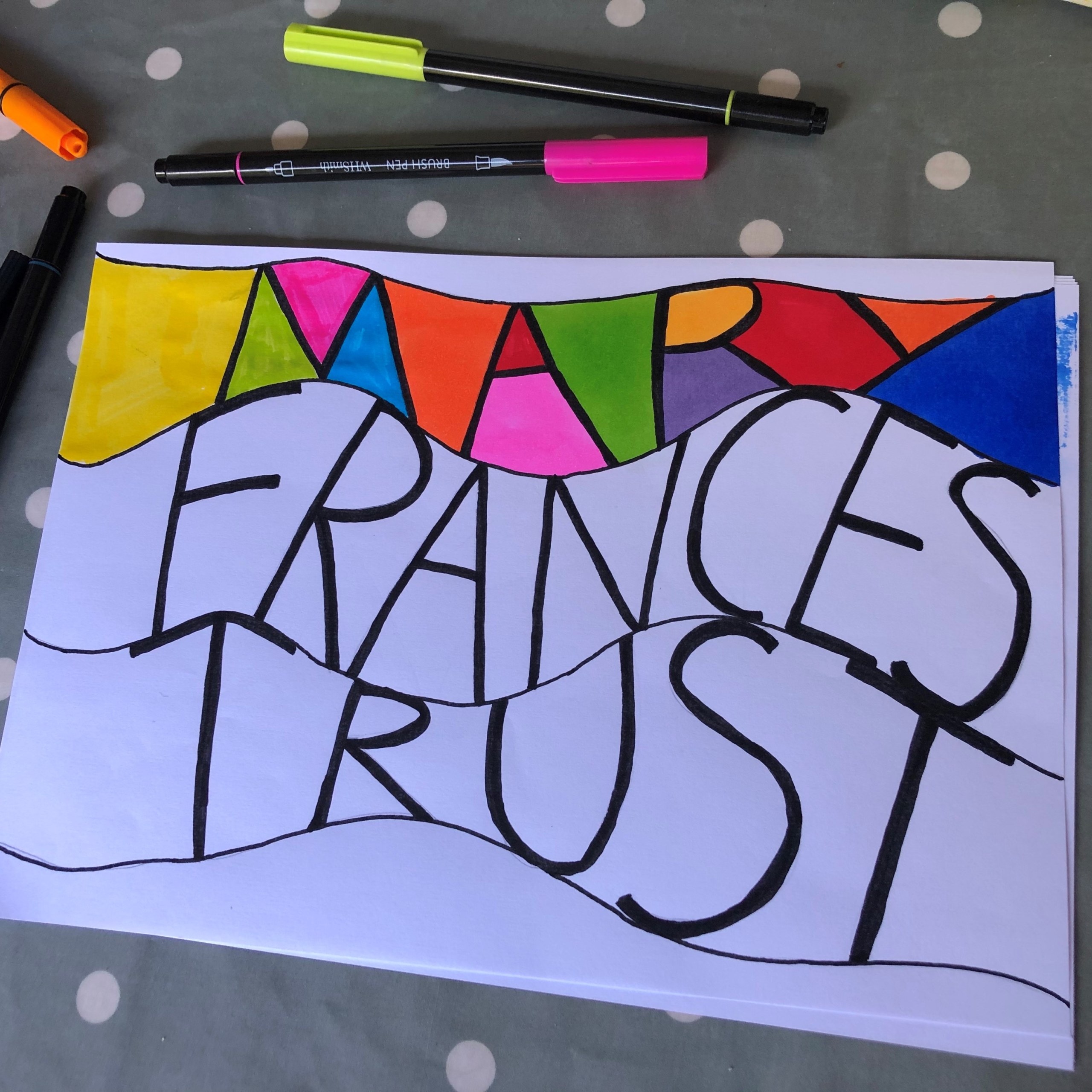 Lettering Art - Mary Frances Trust