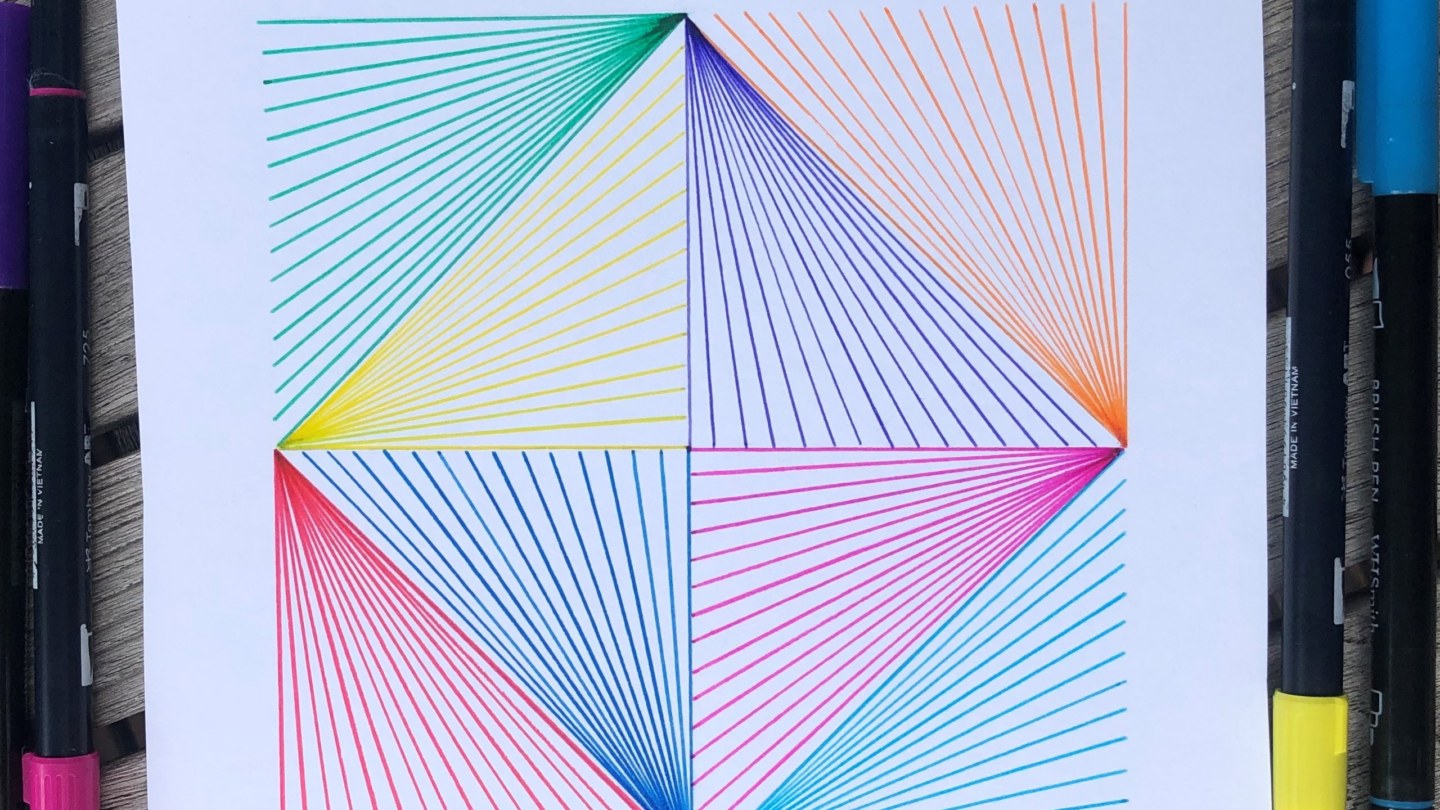How to make an artistic 3D geometric pattern - Mary Frances Trust