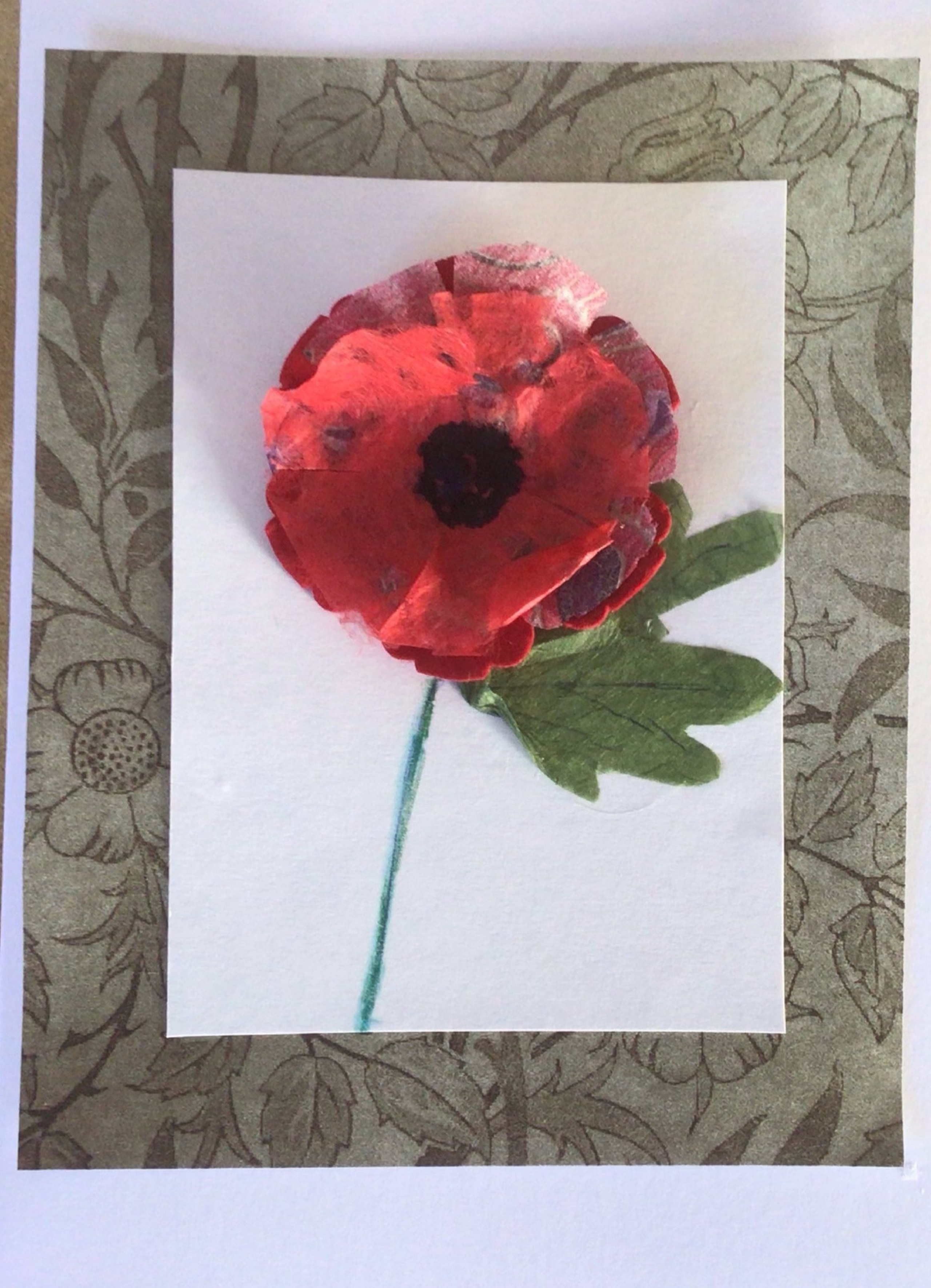 Craft Project Week 11: Poppy Card - Mary Frances Trust