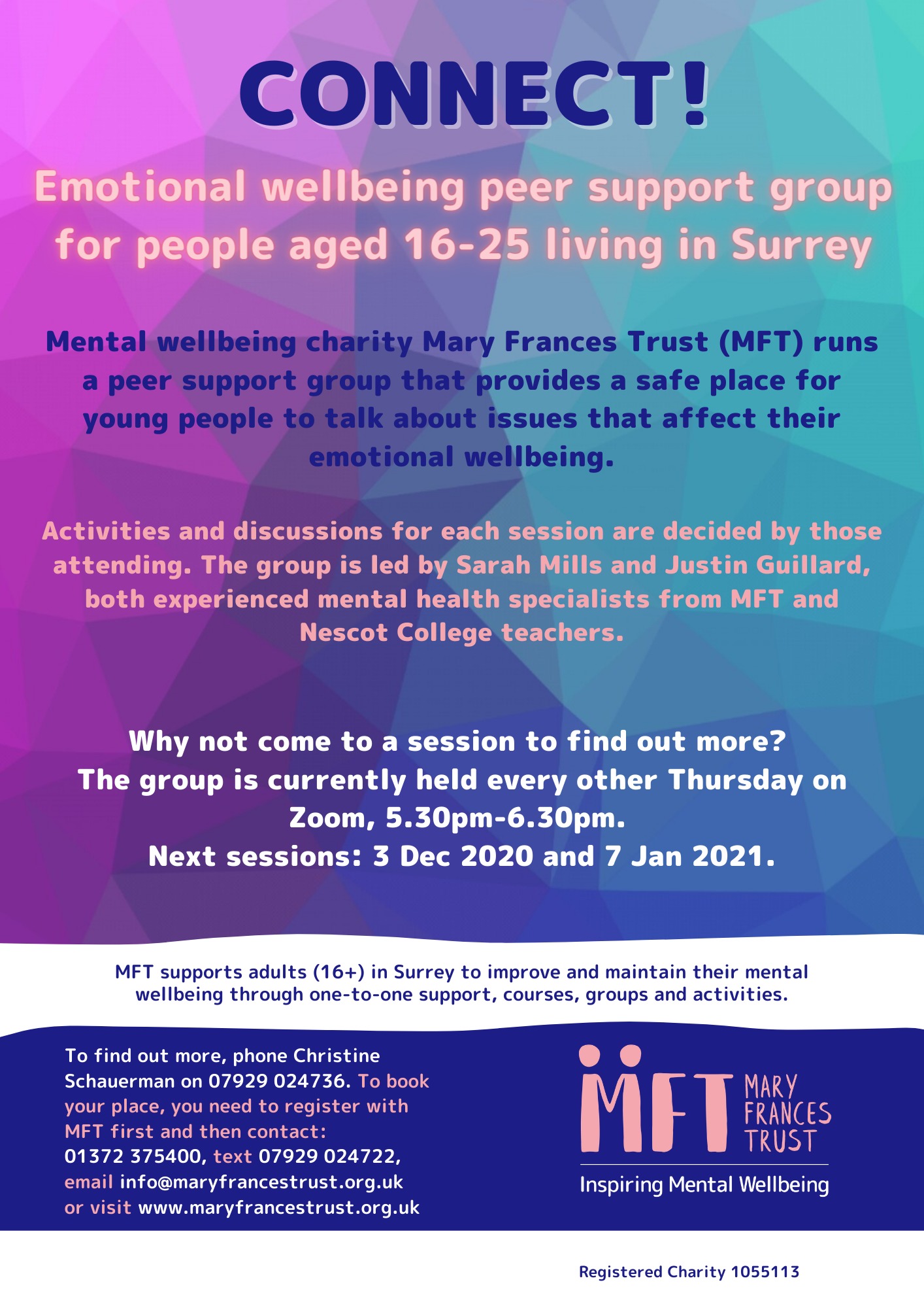 Online Support Groups and Activities | Mary Frances Trust